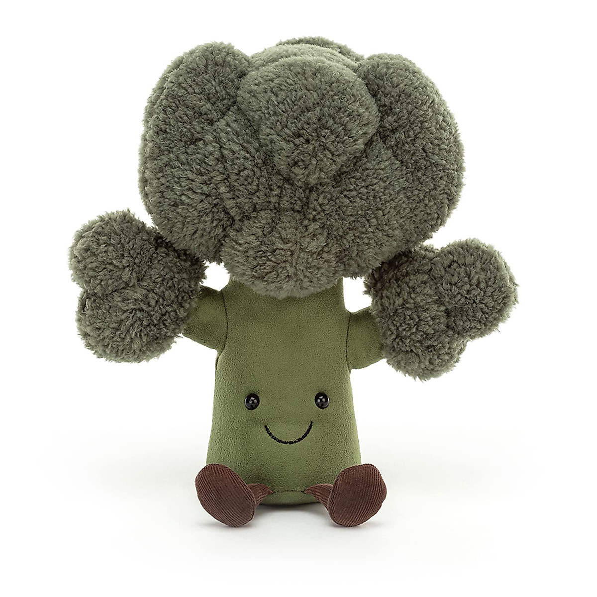 Jellycat Amuseables Broccoli Stuffed Toy, 10 inches | Vegetable Plush | Fun Gift Idea