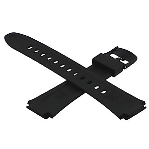 Casio 18mm Black Resin Band 10194983