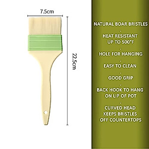 Basting Brush, Portable Pastry Brush, Food Brush for Baking, BBQ and Cooking and Grilling, Cooking Brush for Oil, Desserts Baking Kitchen Baking Cooking Gadgets