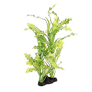 POPETPOP Fish Tank Plant Decor Artificial Kelp Aquatic Green Plastic Plant Fake Fish Tank Aquarium Decoration