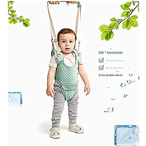 Baby Walking Harness - Handheld Kids Walker Helper - Toddler Infant Walker Harness Assistant Belt (Cherry Blosso mMesh)