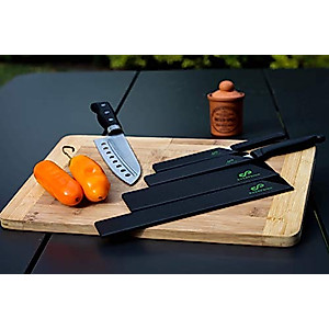 EVERPRIDE Chef Knife Sheath Set (4-Piece Set) Universal Blade Edge Cover Guards for Chef’s and Kitchen Knives – Durable, BPA-Free, Felt Lined, Sturdy ABS Plastic – Knives Not Included