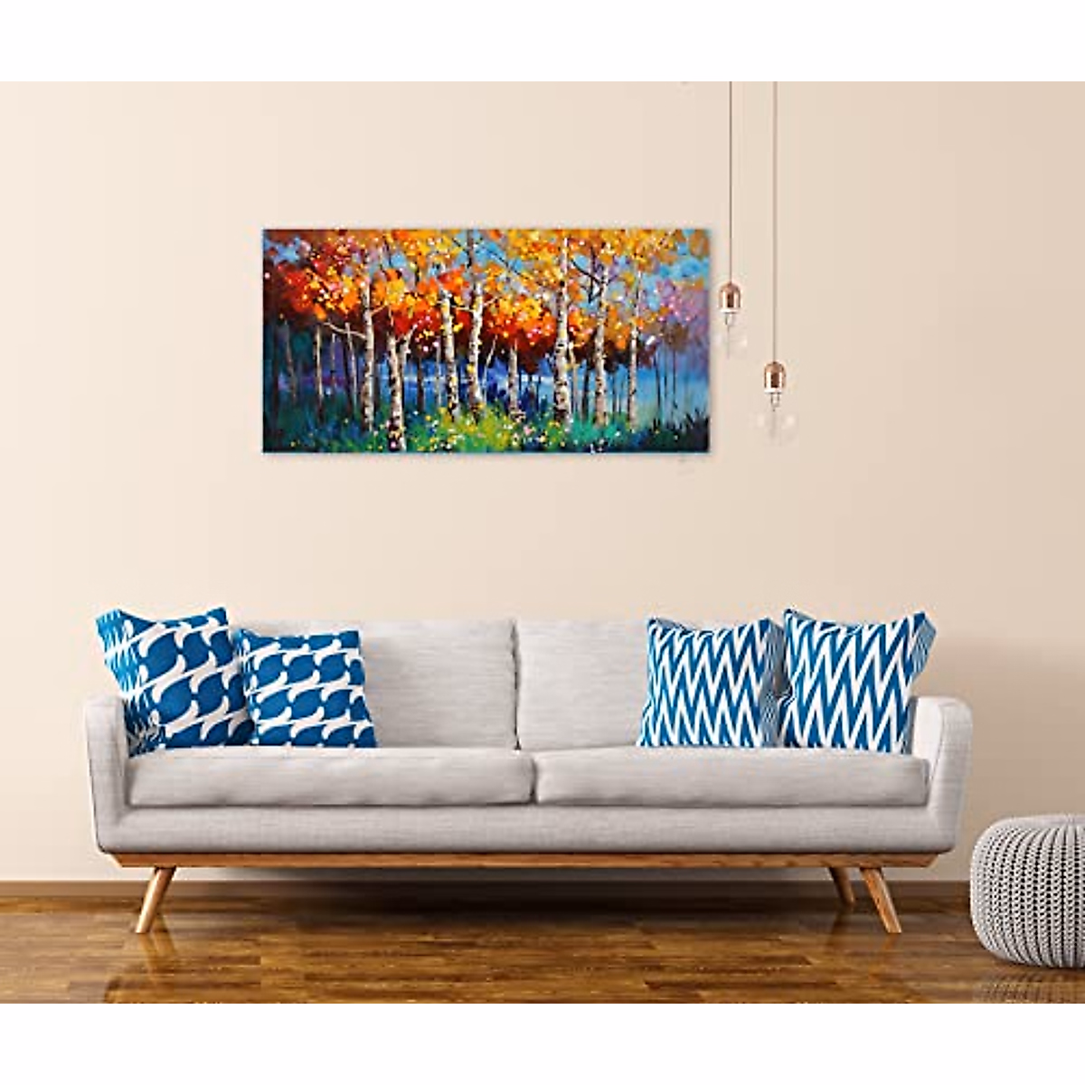 Artmaple Paint by Number for Adults Beginner Students, Ideal Gift Choice for Birthday,Anniversary or Any Festival.DIY Acrylic Painting Kit for Room Decor (12x24, Birch Forest)