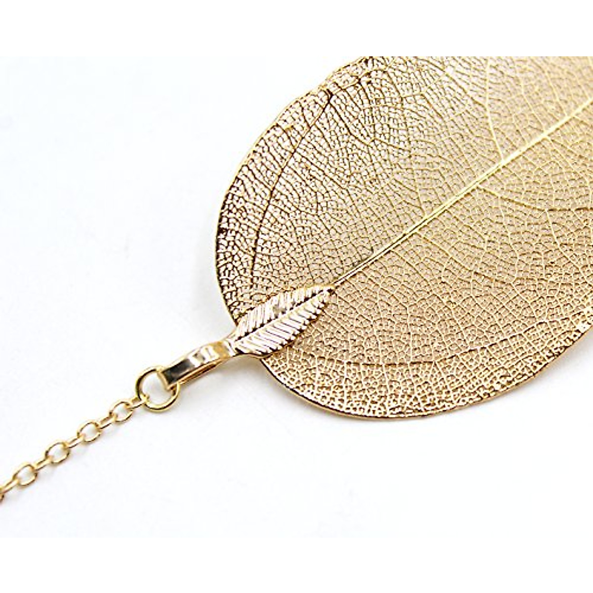 ANKOMINA Cute Leaf Vein Bookmarks with Rabbit Alice Pendant for School Supplies,Great Gift for Girl Boys Adult Book Marker,Gift Box