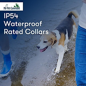 My Pet Command, Indoor Pet Barrier with Adjustable Range, Static and Tone Correction, Hidden Fence for Dogs Containment Collar, Wireless Pet Gate Keeps Areas Off Limits, Rechargeable Collars