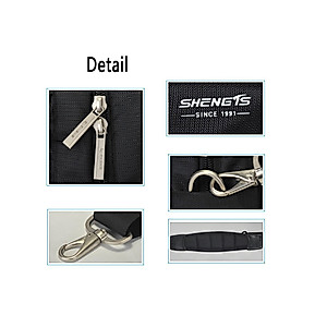 18 Inch Laptop Bag Briefcase Case fits up to 18.4 Inches Notebook Computer Waterproof Shockproof for Men Black