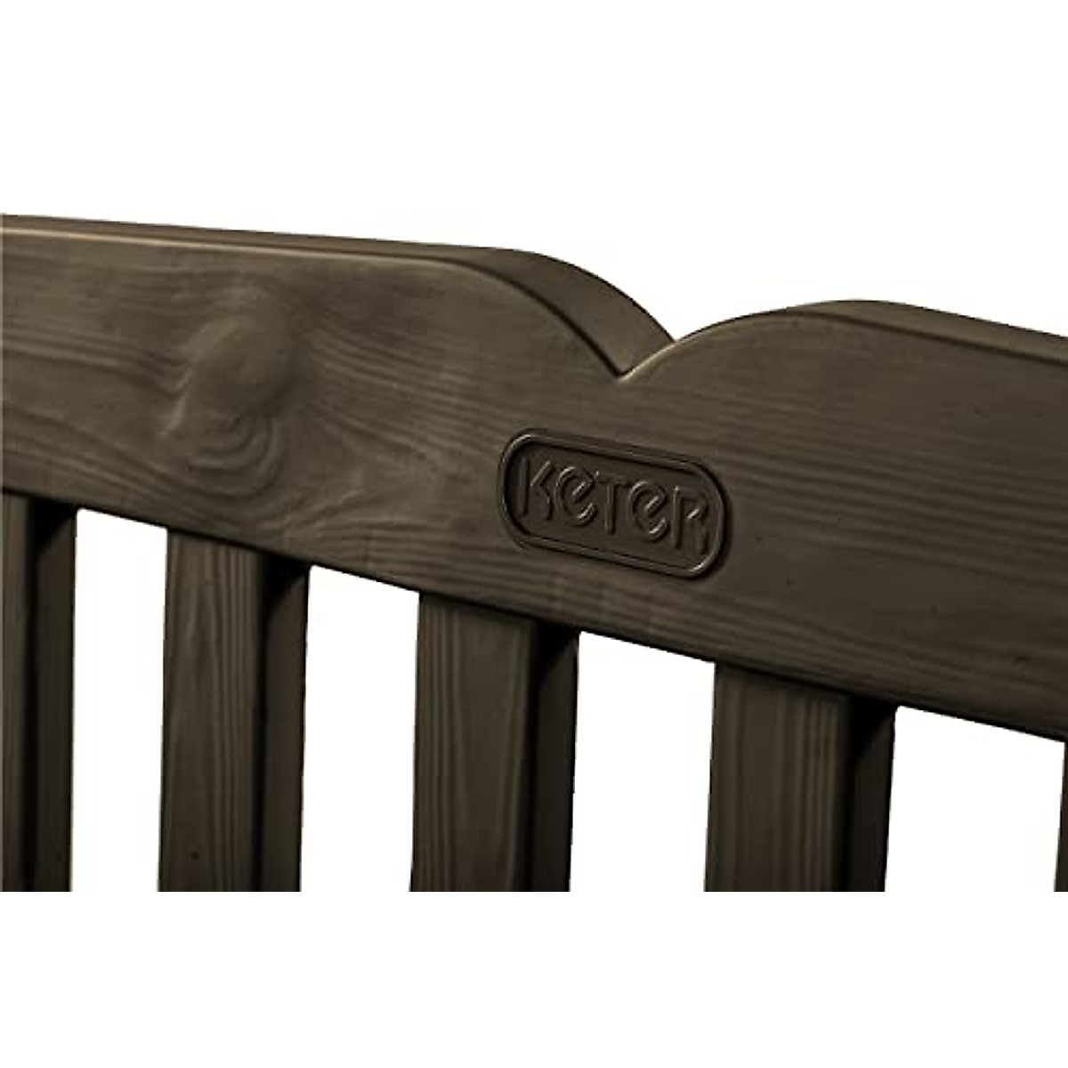 Keter Eden 70 Gallon Storage Bench Deck Box for Patio Furniture, Front Porch Decor and Outdoor Seating – Perfect to Store Garden Tools and Pool Toys,Brown / Brown