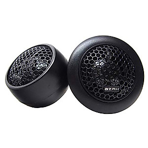 BZRK Audio SQ-T100 1 inch Silk Dome Tweeters for Car Audio (Pair) - 120 Watts Max (Each) - with Bass Blockers and Pods for Flush or Surface Mount