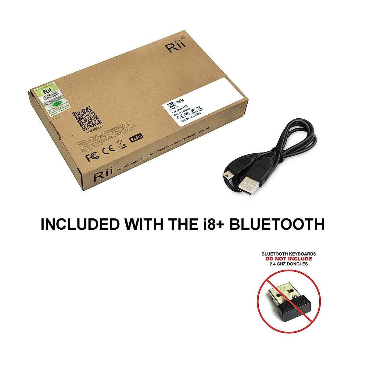 Rii Mini Bluetooth Keyboard with Touchpad＆QWERTY Keyboard, Backlit Portable Wireless Keyboard for Smartphones/ Laptop/PC/Tablets/Windows/Mac/TV/Xbox/PS3/Raspberry Pi .(i8+ Blue)