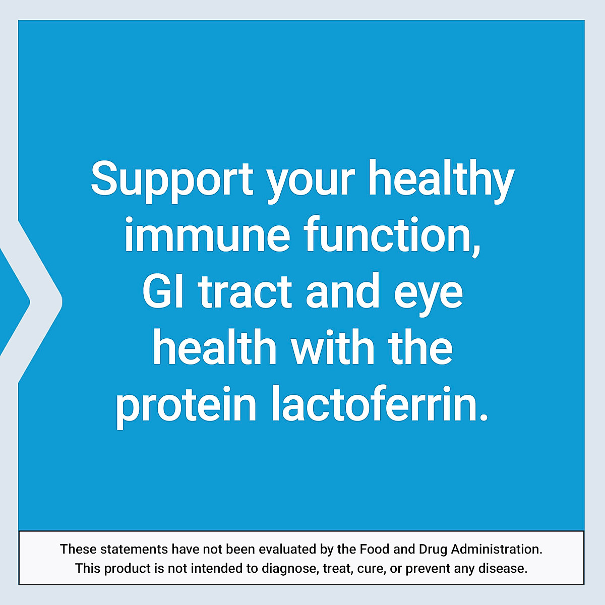 Life Extension Lactoferrin Caps, healthy immune response, GI support, vision health, gluten-free, non-GMO, 1-daily, vegetarian, 60 capsules