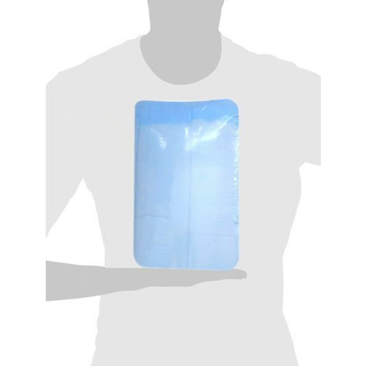 Disposable Baby Changing Pad Liner - Economy Pack 50 Count (17 x 24 Inch) - Waterproof Absorbent Blue Hospital Underpad for Incontinence with Moisture Protector - Small Chux by BrightCare