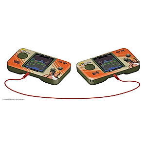 My Arcade Contra Pocket Contra and Super Contra, CO/VS Link for CO-OP Action, Full Color Display, Volume Controls, Headphone Jack, Battery or Micro USB Powered (DGUNL-3281) - Electronic Games