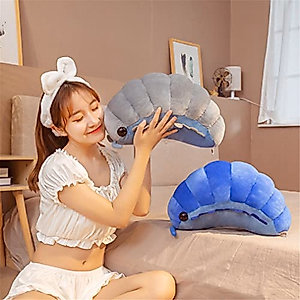 WeightedPlush Likelike Insect Plush Toys Pill Bug Stuffed Soft Animals Pillow Back Cushion Insect Doll Kids Toys Girls Boys Gift