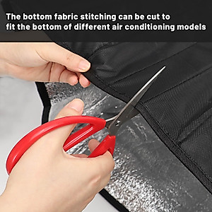 Window Air Conditioner Insulation Cover for Outside,3 Layers Dust-Proof Window Ac Unit Covers Outdoor Winter Insulated Protection Cover, 21 "L x 15 "H x 16" D