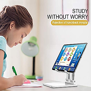 Portable Monitor Stand-Tablet Stand,Foldable &Adjustable,Super Sturdy,Tablet Holder Stand for Desk Compatible with iPad Pro/Tablets/Portable Monitor 7"-15.6", Stand Holder for Surface Pro(Black)