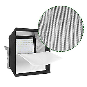 GVM Foldable Softbox Diffuser with Grid Beehive for RGB 800D/560AS/480LS Series LED Video Light, 1 Pack， Suitable for Studio Lighting, Portrait Photography, Video Lighting, Led Panel, 11"x11"