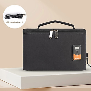 Car Baby Bottle Warmer Zcargel Portable Bottle Warmer Baby Bottle Warm Bag 6.8L High Capacity Car Bottle Warmer USB Charging Intelligent Adjustable Temperature Bottle Warmer for Baby Bottle Lunch