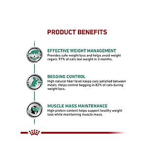 Royal Canin Veterinary Diet Feline Satiety Support Weight Management Dry Cat Food, 12 oz