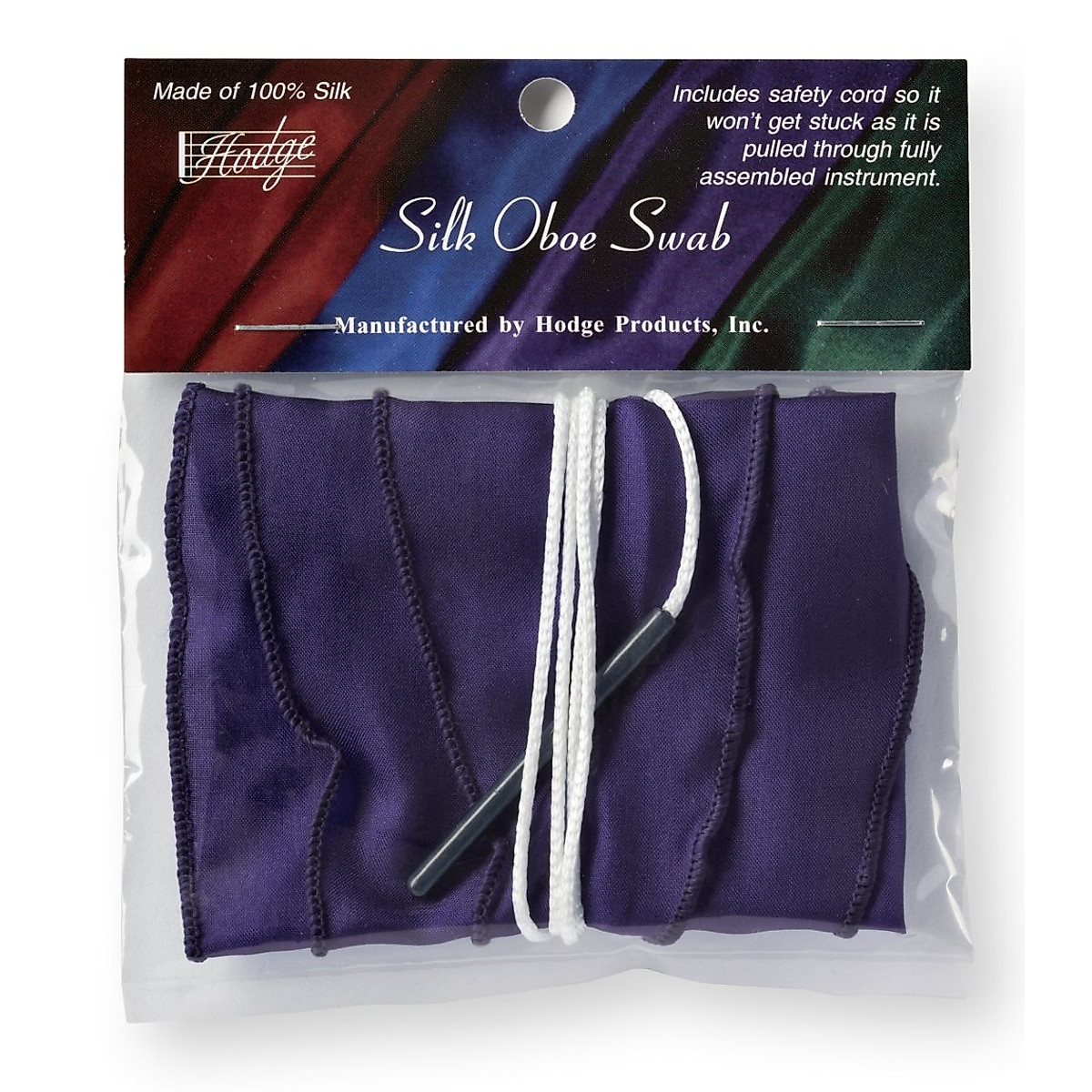Hodge Silk Oboe Swab - Deep Purple