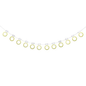 Bachelorette Party Banner - Glitter Gold and Silver Diamond Ring Banner, Engagement Party Decorations, Bride to Be Decorations , Bridal Shower Decorations