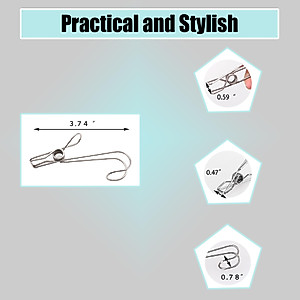 24Pcs Stainless Steel Metal Long Tail Clip with Hooks，Clips for Hanging- Ideal for Closet, Kitchen, Bathroom - Hang Photos, Cards, Stockings - Rust-304 Stainless Steel Clothes Pins