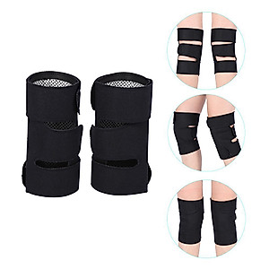 . life Heated Knee Brace Wrap, Portable Tourmaline Knee Support Brace, Magnetic Self Heating Knee Pad Adjustable Knee Wraps, Knee Wraps for Arthritis Joint Pain Relief Injury