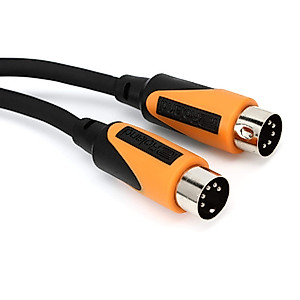 Roland 5ft MIDI Cable-Black Series, 5 feet (RMIDI-B5)