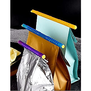 HOSEH 14 pcs Bag Sealer rod stick | Stick style rod clip | 2 Practical Length 11 & 9 inches | Eco-friendly Airtight Watertight & Leakproof | Reusable & Easy for Storage – No food contact (14)