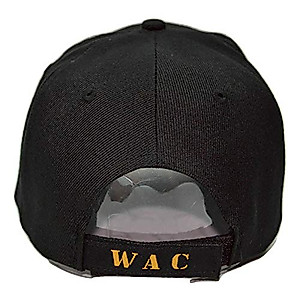 Trade Winds Women's Army Corps U.S. Army Black WAC Embroidered Cap Hat CAP564 (TOPW)