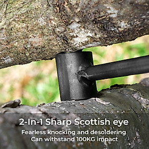 VASGOR 1” x 10” Scotch Eye Wood Auger Drill Bit (Sharp-Edged Scotch Eye) - Hand Auger for Bushcraft Backpack and Camping - Perfect Addition Tool to Survival and Camping Gear Packs