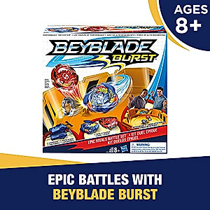 Beyblade Burst Epic Rivals Battle Set – Complete Set with Beystadium, Battling Tops, and Launchers – Age 8+ (Amazon Exclusive) , Yellow