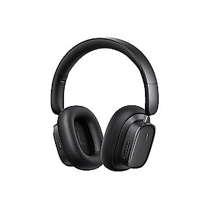 Baseus Active Noise Cancelling Headphones with 100H Playtime, LHDC Hi-Res Sound, Reduce Noise by Up to 95%, Spatial Audio, ENC Mics, 0.038s Low Latency, Bluetooth 5.3 Wireless Headphones - Bowie H1i
