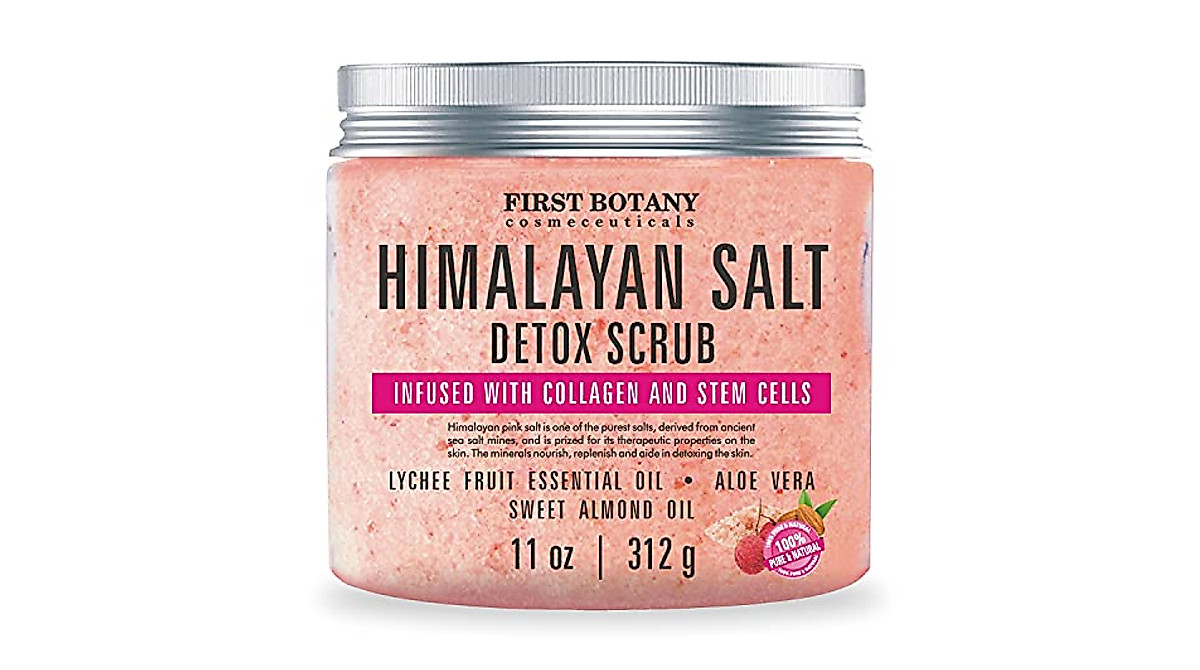 Himalayan Salt Body Scrub with Collagen & Stem Cells - Natural ...