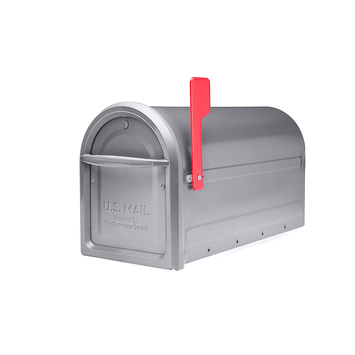 Architectural Mailboxes Mapleton Galvanized Steel Post Mount Mailbox, Compatibility Code F, 7900-2GR-R-10, Graphite, Large Capacity