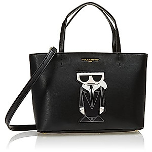 Karl Lagerfeld Paris Womens Maybelle Crossbody Tote Bag, Blk Multi, One Size US