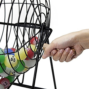 75 Natural Wood 7/8 Inch Bingo Balls -Wood Balls for Bingo Cages and Raffles - Compatible with Cages from Most Major Brands