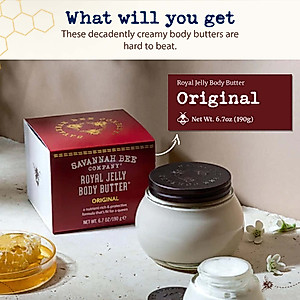 Savannah Bee Company Royal Jelly Body Butter - Deep Hydrating Body Butter for Dry Skin