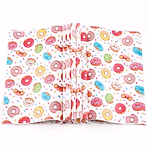 150 Pcs Donut Wax Paper Sheets, 10 x 8 Inch Hamburger Patty Paper, Sandwich Separators Wrap Paper for Home Restaurants Kitchen Baking Summer Party Supplies