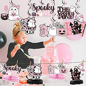 The Spooky One Banner Halloween Birthday Party Decorations Halloween Birthday Banner for Halloween 1st Birthday Party Decorations Spooky One Birthday Decorations