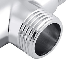 Shower Arm Diverter 3-Way T Shape Diverter Shut Off Valve Shower Toilet Bidet Sprayer Water Adapter Chrome Color Universal Sprayer Attachment Replacement Part
