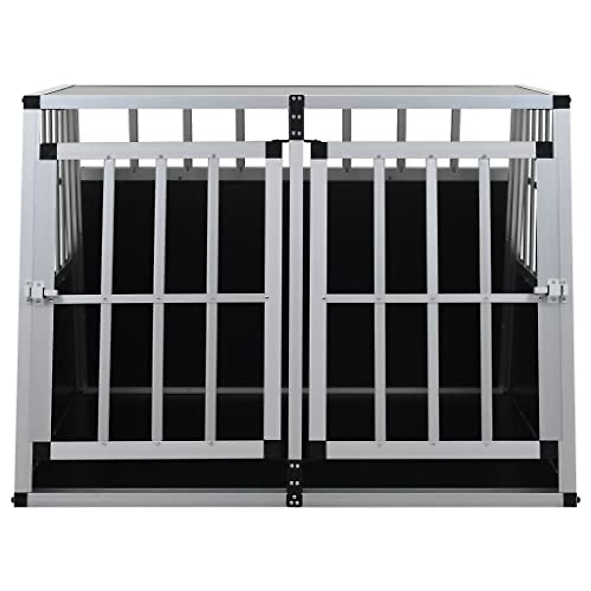 vidaXL Dog Cage with Double Door 37"x34.6"x27.2"