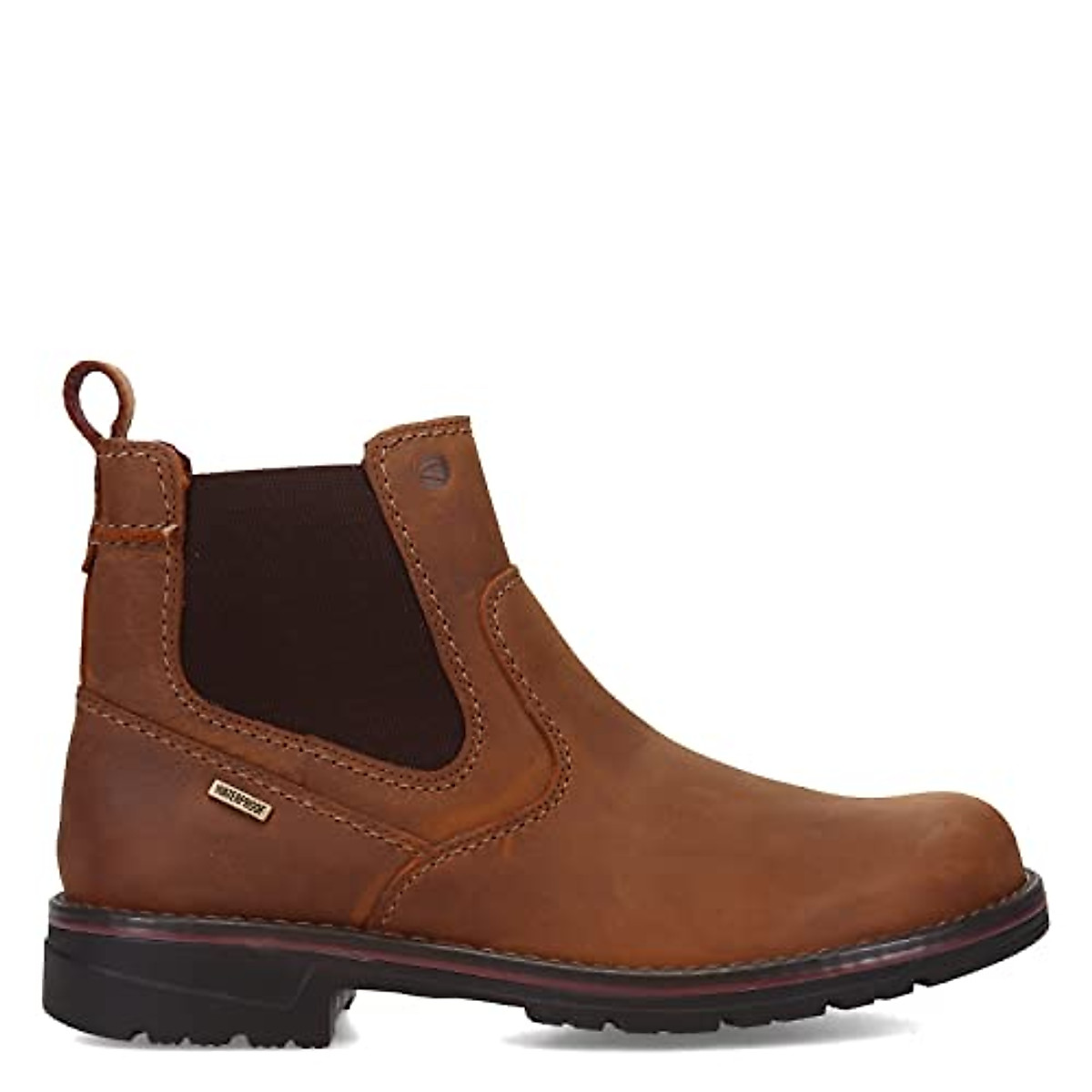 Clarks Men's Morris Up Waterproof Chelsea Boot, Dark Tan Leather, 10.5