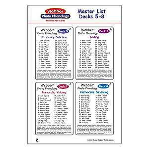 Super Duper Publications | Set of 10 Photo Phonology Minimal Pair Flash Cards Fun Deck Combo | Educational Learning Resource for Children