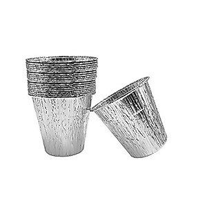 AJinTeby 20-Pack Aluminum Foil Grease Bucket Liners Replacement for Pit Boss Grills, 6.3” x 6.0” Grill Grease Bucket Liner
