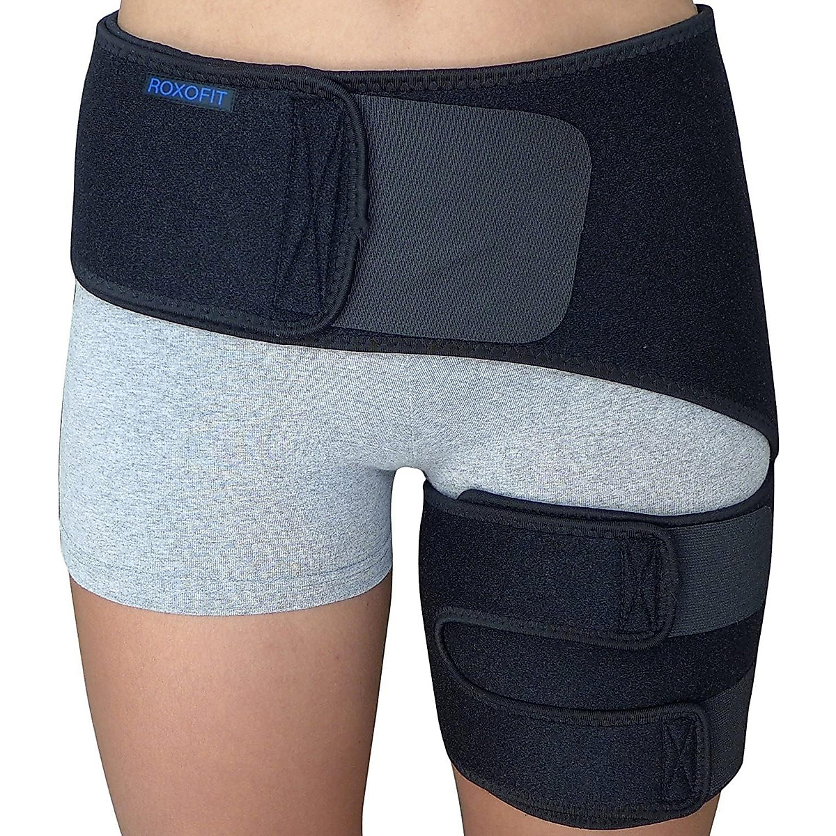 Hip Brace for Sciatica Pain Relief - Compression Wrap for Sciatic Nerve, Hamstring Pull, Hip Fleхоr Strain, Groin Injury, Pulled Thigh - SI Belt - Sacroiliac Joint Support Stabilizer for Men, Women