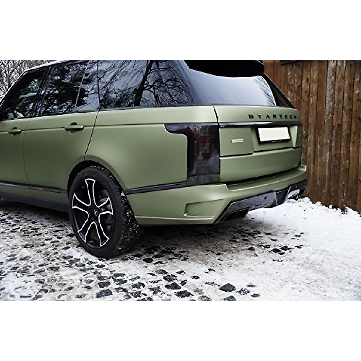 VViViD+ Matte Metallic Military Green (Ghost) Vinyl Wrap Roll (1ft x 5ft)