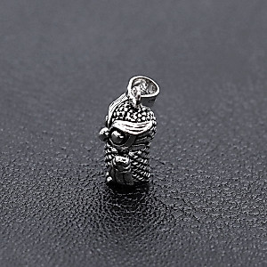 UNIQSUM Movable OWL 925 Sterling Silver Pendant Medal for necklace