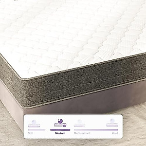 NapQueen King Mattress, 8 Inch Victoria Hybrid Cooling Gel Infused Pocket Spring and Memory Foam Mattress, King Size Mattress Bed in a Box, CertiPUR-US Certified, Fiberglass-Free Mattress