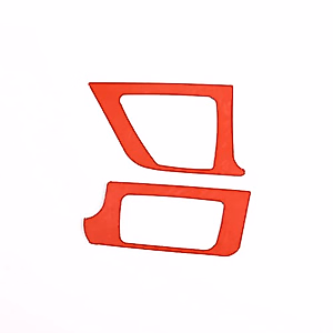 taruisixt for Toyota Tacoma 2016-2020 Real Carbon Fiber Car Dashboard Vent Panel Cover Decorative Sticker Protection Car Interior Accessories 2 PCS