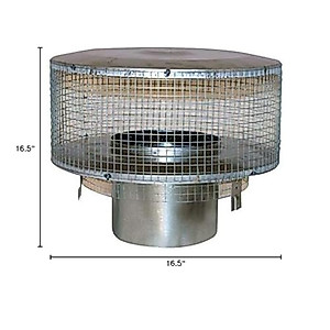 Superior RT8DMK Round Top w/Mesh Screen - Black